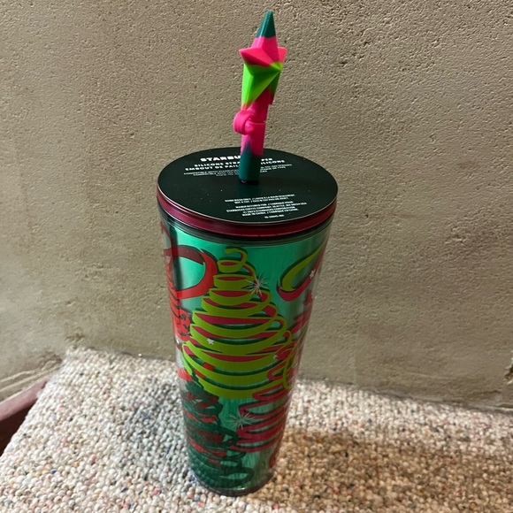 Starbucks | Dining | Starbucks Ribbons Trees Holiday 223 Tumbler ...